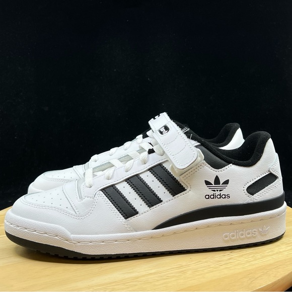 adidas | Shoes | Adidas Originals Forum Low Shoes White Black Fy7757 ...
